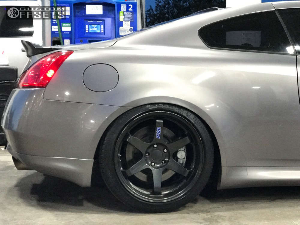 2008 INFINITI G37 with 19x9.5 7 Volk Te37 and 255/35R19 Accelera Phi ...