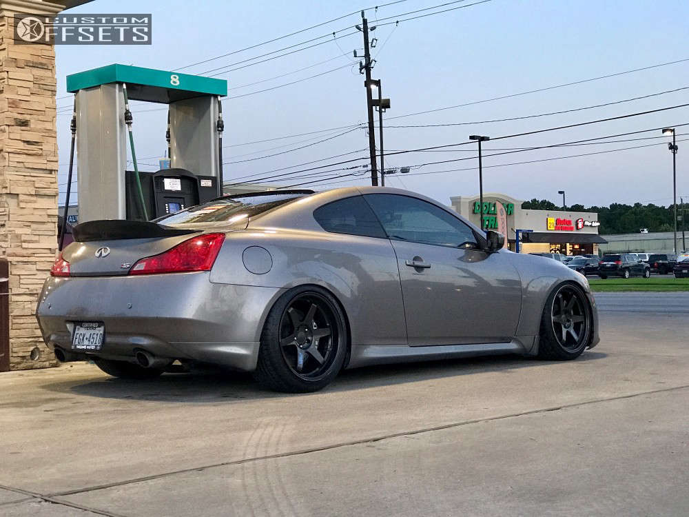 2008 INFINITI G37 with 19x9.5 7 Volk Te37 and 255/35R19 Accelera Phi ...