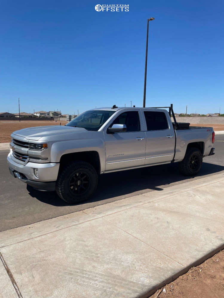 2017 Chevrolet Silverado 1500 with 17x9 20 Vision Flow and 285/70R17 ...