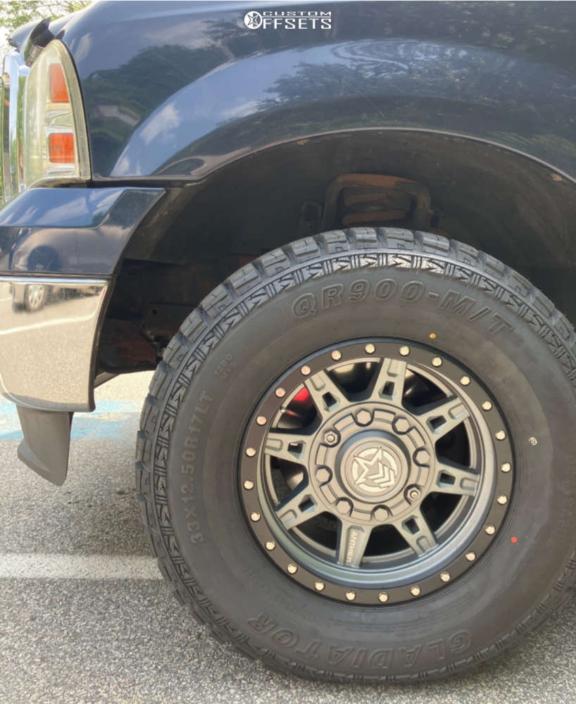 2006 Ford F-350 Super Duty with 17x9 -12 Anthem Off-Road Rogue and 33/ ...