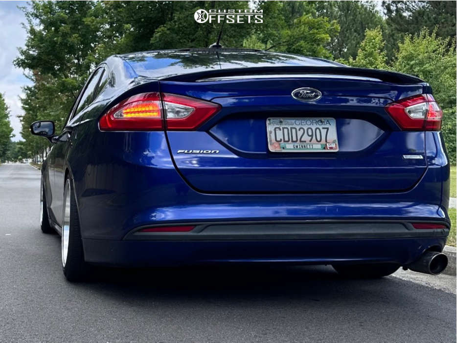 2013 Ford Fusion with 18x8.5 35 ESR Cs11 and 245/40R18 Vercelli Strada ...
