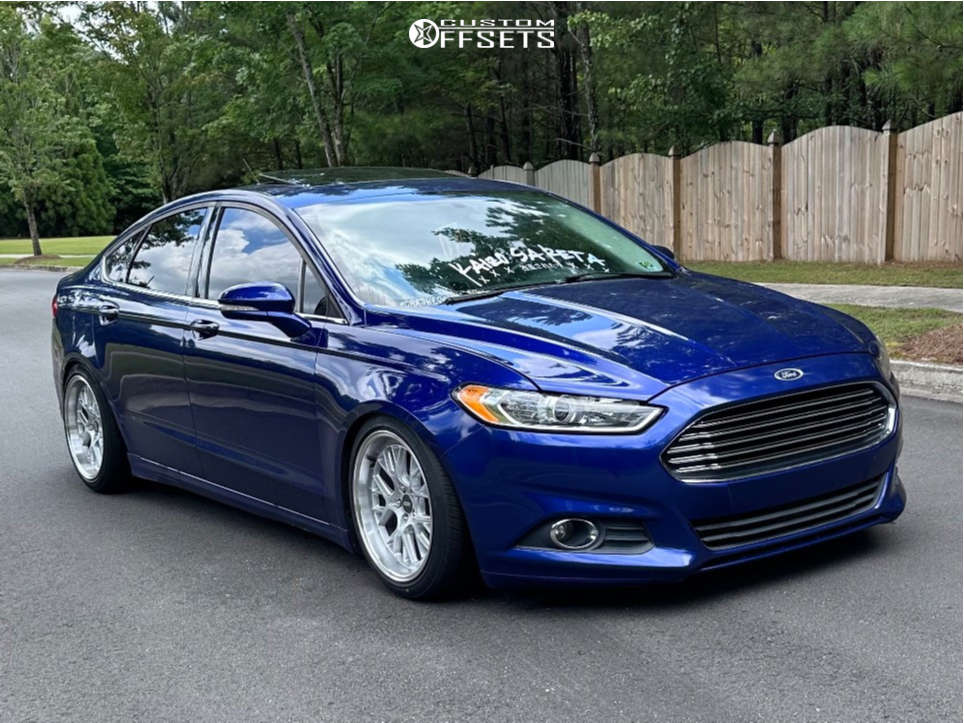 2013 Ford Fusion with 18x8.5 35 ESR Cs11 and 245/40R18 Vercelli Strada ...