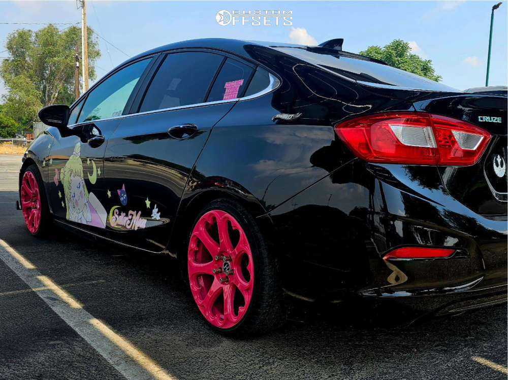 2016 Chevrolet Cruze with 18x9.5 38 Heritage Kokoro Monoc and 225/40R18 ...