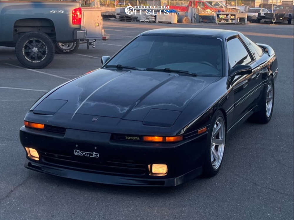 1989 Toyota Supra with 18x9.5 38 AVID1 Av6 and 255/45R18 Nitto Nt555 G2 ...