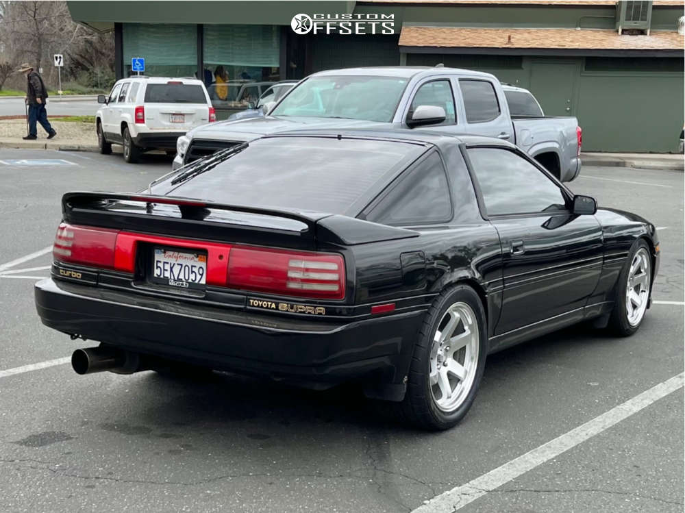 1989 Toyota Supra with 18x9.5 38 AVID1 Av6 and 255/45R18 Nitto Nt555 G2 ...