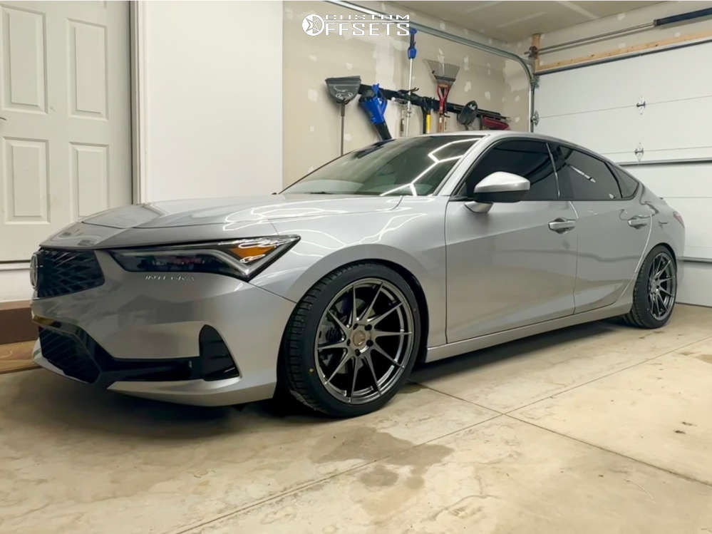 2023 Acura Integra with 18x9.5 35 Aodhan Ah09 and 255/35R18 Falken ...