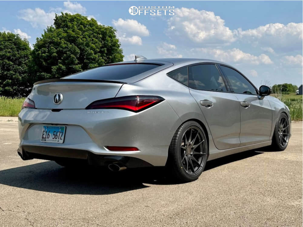 2023 Acura Integra with 18x9.5 35 Aodhan Ah09 and 255/35R18 Falken ...