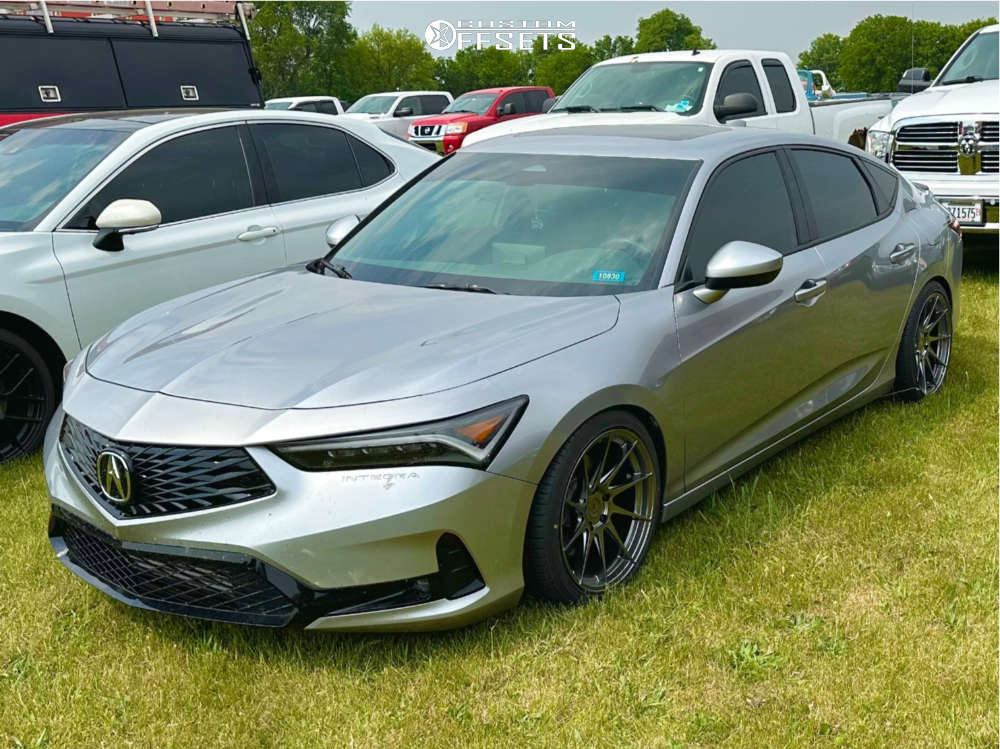 2023 Acura Integra with 18x9.5 35 Aodhan Ah09 and 255/35R18 Falken ...