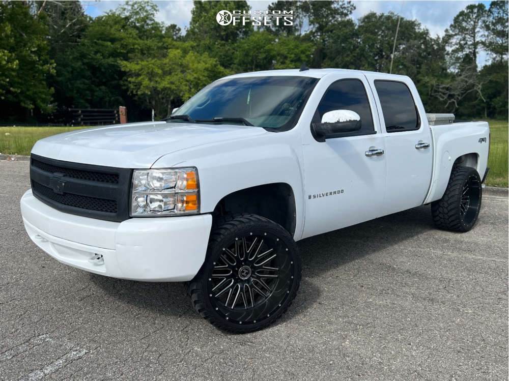 2007 Chevrolet Silverado 1500 with 24x12 -44 Hardcore Offroad Hc19 and ...