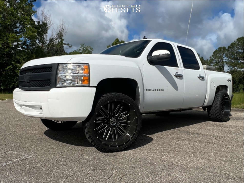 2007 Chevrolet Silverado 1500 with 24x12 -44 Hardcore Offroad Hc19 and ...