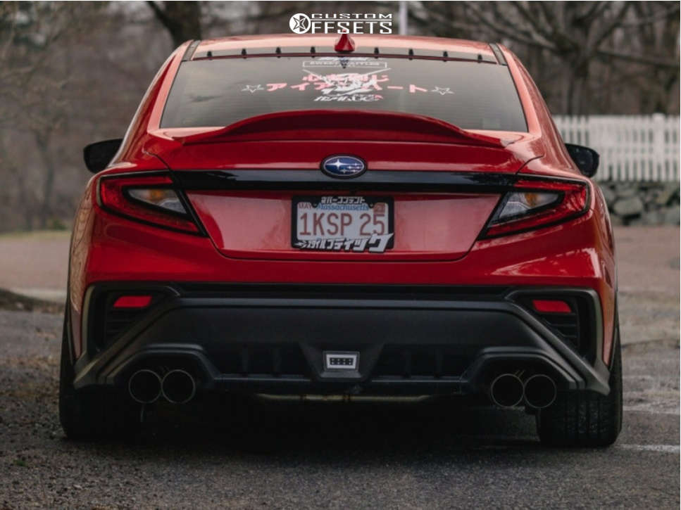 2022 Subaru WRX with 18x9.5 35 Kansei Astro and 245/40R18 Dunlop SP ...