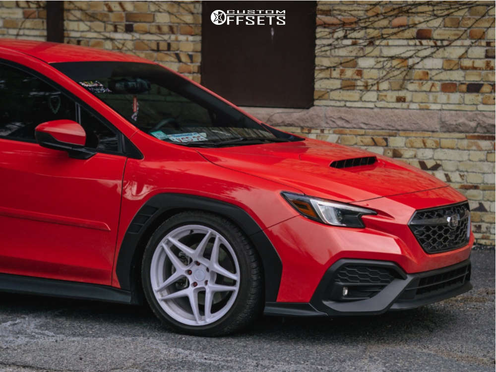 2022 Subaru WRX with 18x9.5 35 Kansei Astro and 245/40R18 Dunlop SP ...