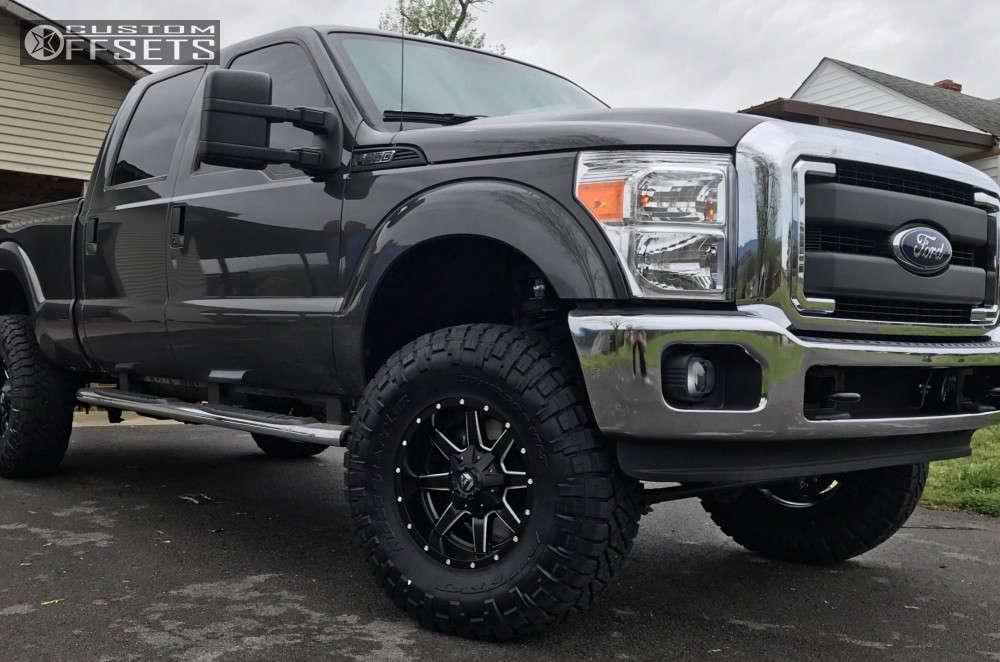2016 Ford F-250 Super Duty with 18x9 1 Fuel Maverick D538 and 37/12 ...