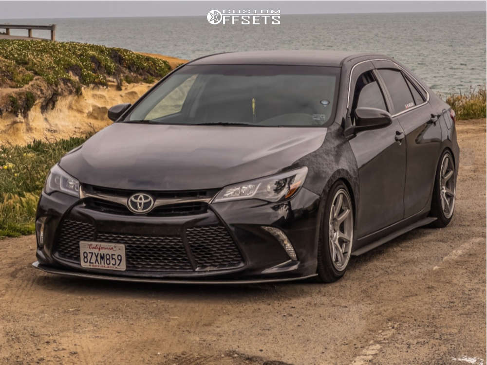 2015 Toyota Camry with 18x9.5 38 Anovia Kano and 235/45R18 Yokohama ...