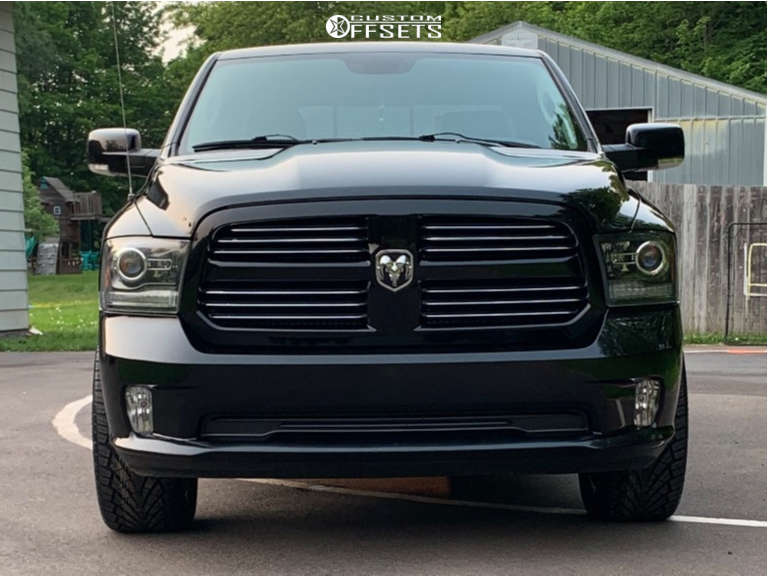 2014 Ram 1500 with 22x9.5 8 Vision Wedge and 305/45R22 General Grabber ...