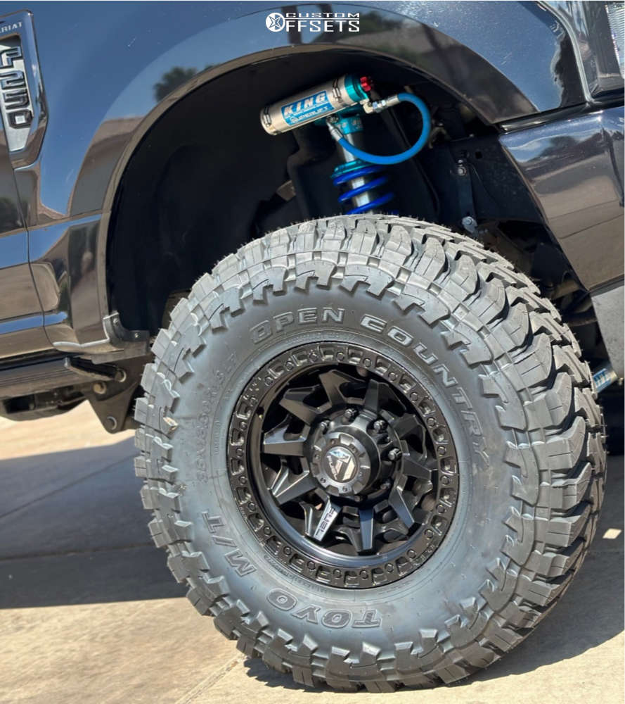 2019 Ford F-250 Super Duty with 18x9 -12 Fuel Covert and 38/13.5R18 ...