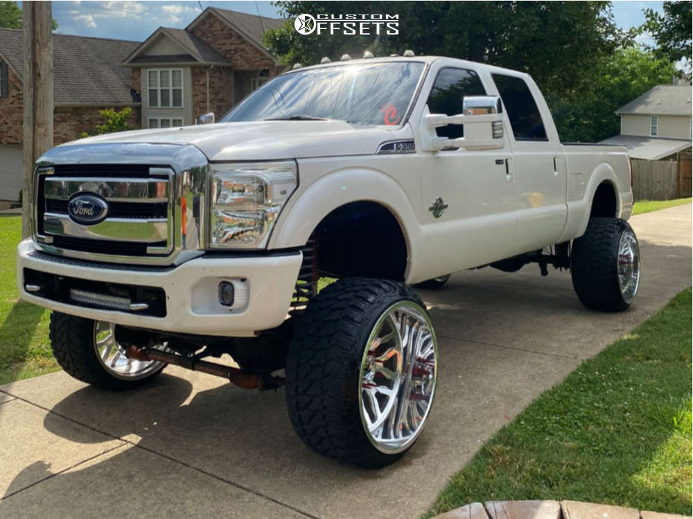 2011 Ford F-350 Super Duty with 26x16 -101 KG1 Forged Primacy and 35/15 ...