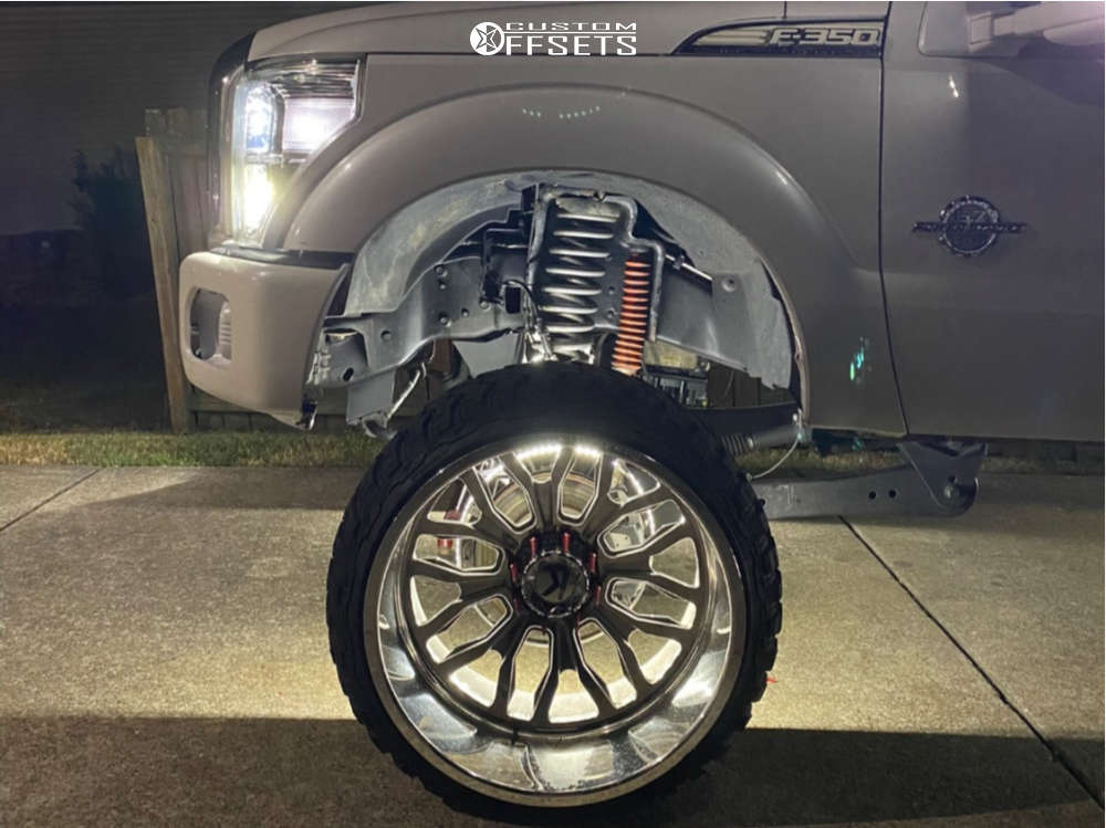 2011 Ford F-350 Super Duty with 26x16 -101 KG1 Forged Primacy and 35/15 ...