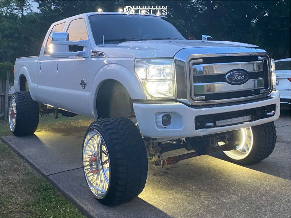 2011 Ford F-350 Super Duty with 26x16 -101 KG1 Forged Primacy and 35/15 ...