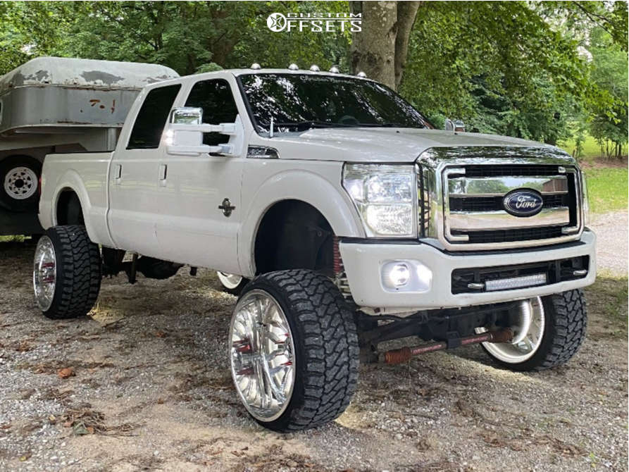 2011 Ford F-350 Super Duty with 26x16 -101 KG1 Forged Primacy and 35/15 ...