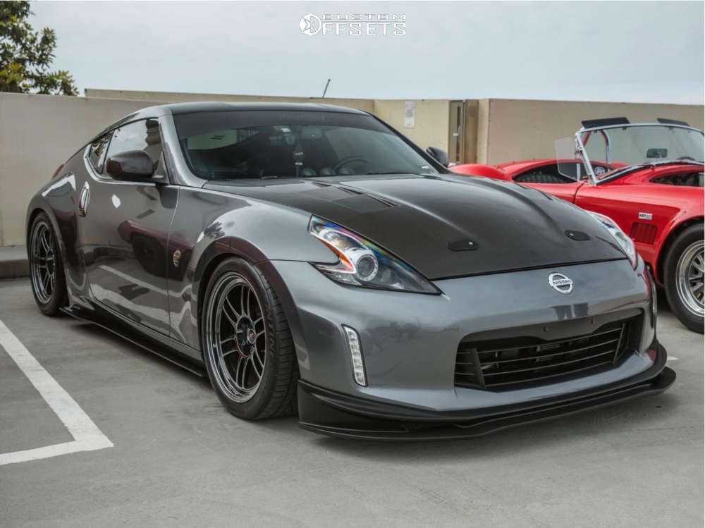 2020 Nissan 370Z with 18x9.5 15 Enkei Rpf1 and 255/40R18 Continental ...