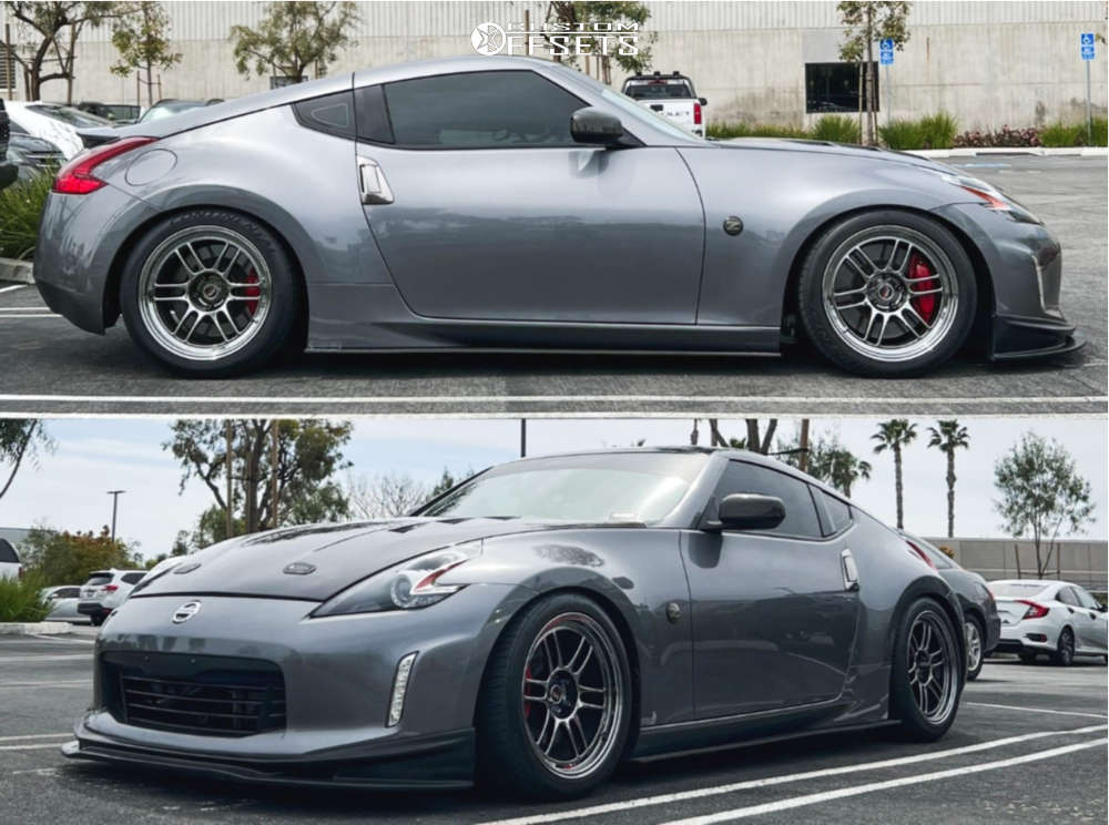 2020 Nissan 370Z with 18x9.5 15 Enkei Rpf1 and 255/40R18 Continental ...