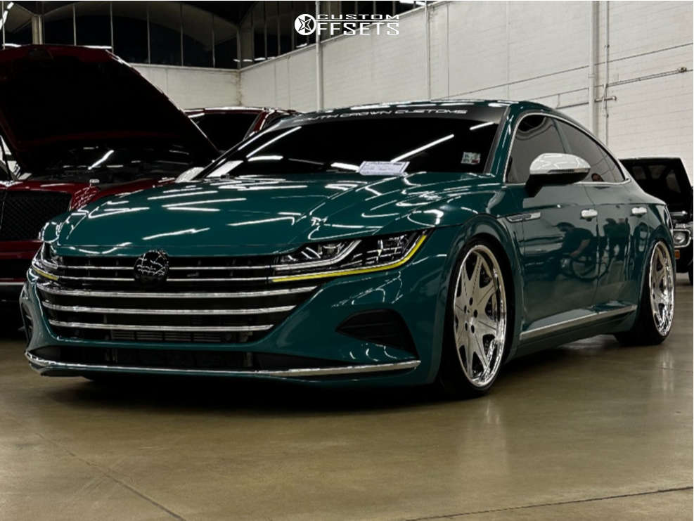 2021 Volkswagen Arteon with 20x9.5 25 Leon Hardiritt Waffe and 225 ...