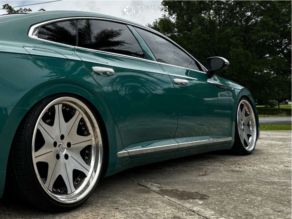 2021 Volkswagen Arteon with 20x9.5 25 Leon Hardiritt Waffe and 225 ...