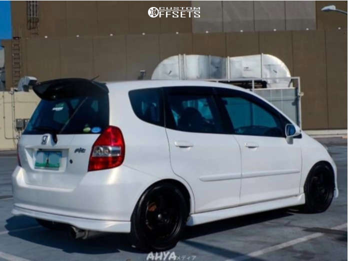 2005 Honda Fit GD3 with 16x7 45 Rota Slipstreams and 195/50R16 Yokohama ...