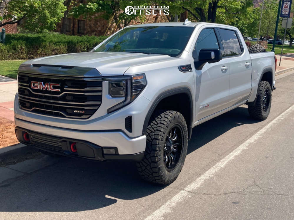 2022 GMC Sierra 1500 with 20x9 1 Fuel Sledge and 295/60R20 Nitto Ridge ...