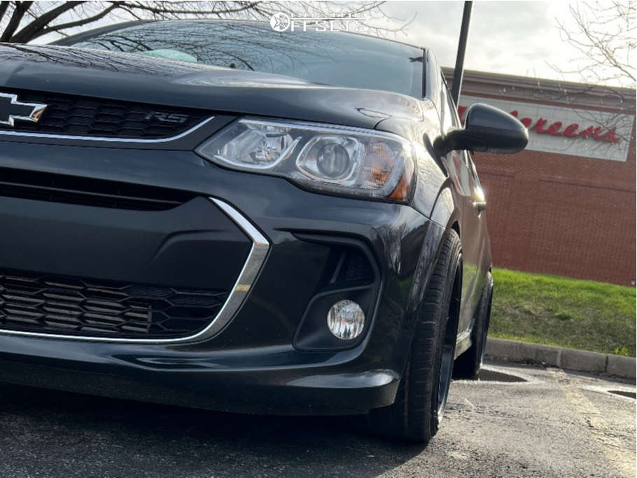 2020 Chevrolet Sonic with 18x9.5 22 ESR Cs12 and 235/40R18 Delinte D7 ...