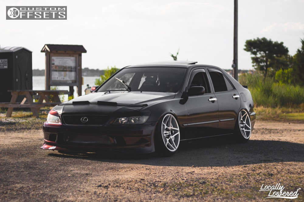 2004 Lexus IS300 with 18x9.5 30 AVID1 AV52 and 215/40R18 Nankang NS-20 ...