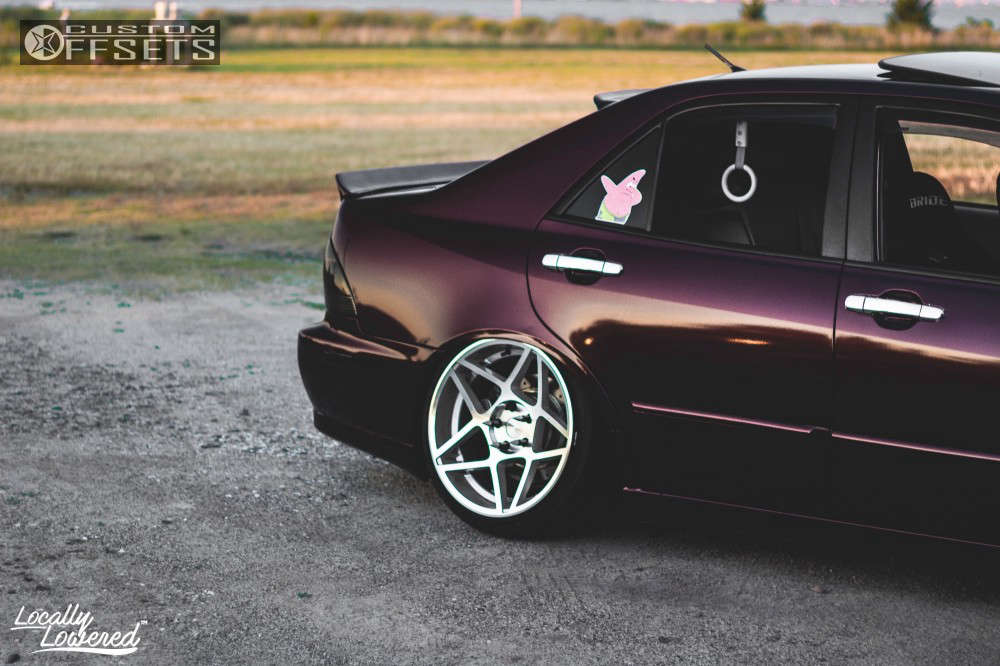 2004 Lexus IS300 with 18x9.5 30 AVID1 AV52 and 215/40R18 Nankang NS-20 ...