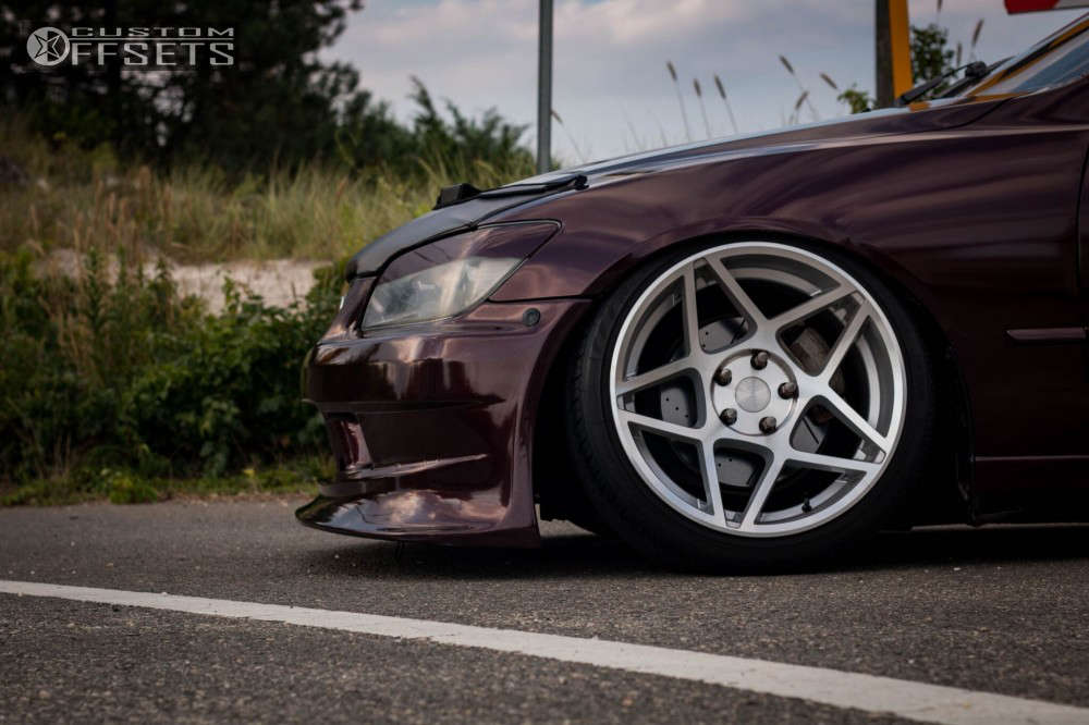 2004 Lexus IS300 with 18x9.5 30 AVID1 AV52 and 215/40R18 Nankang NS-20 ...