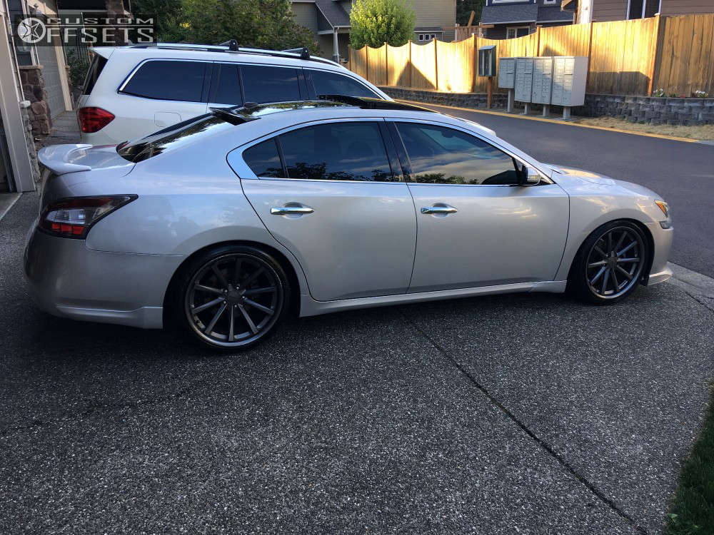 2011 Nissan Maxima with 20x9 38 Vossen Cv1 and 255/35R20 Nitto Motivo ...