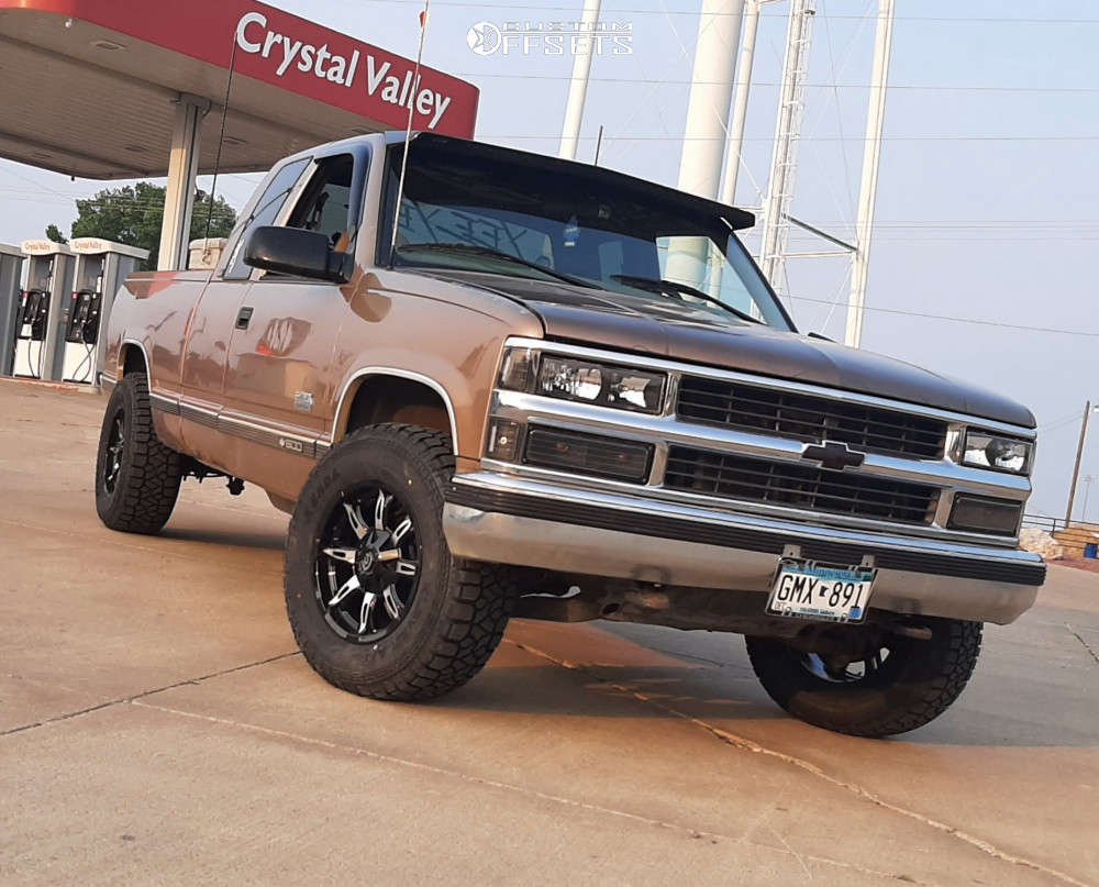 1997 Chevrolet K1500 with 17x9 -12 Vision Manic and 265/70R17 Kenda ...