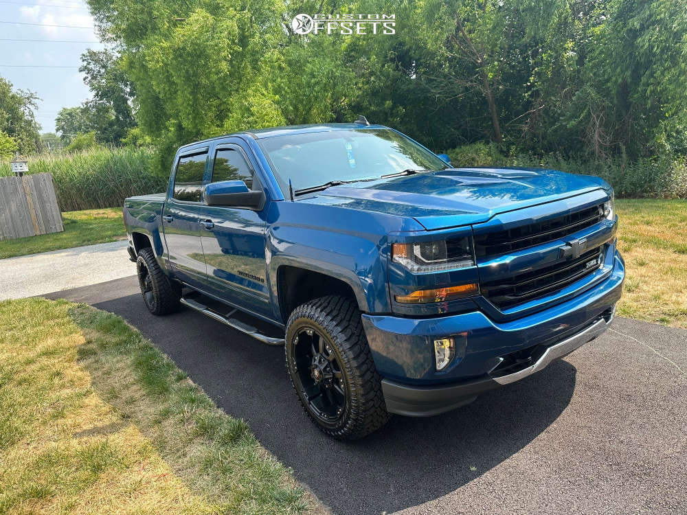 2018 Chevrolet Silverado 1500 with 20x10 -19 Ballistic Morax and 285/55R20 Atturo Trail Blade Xt ...