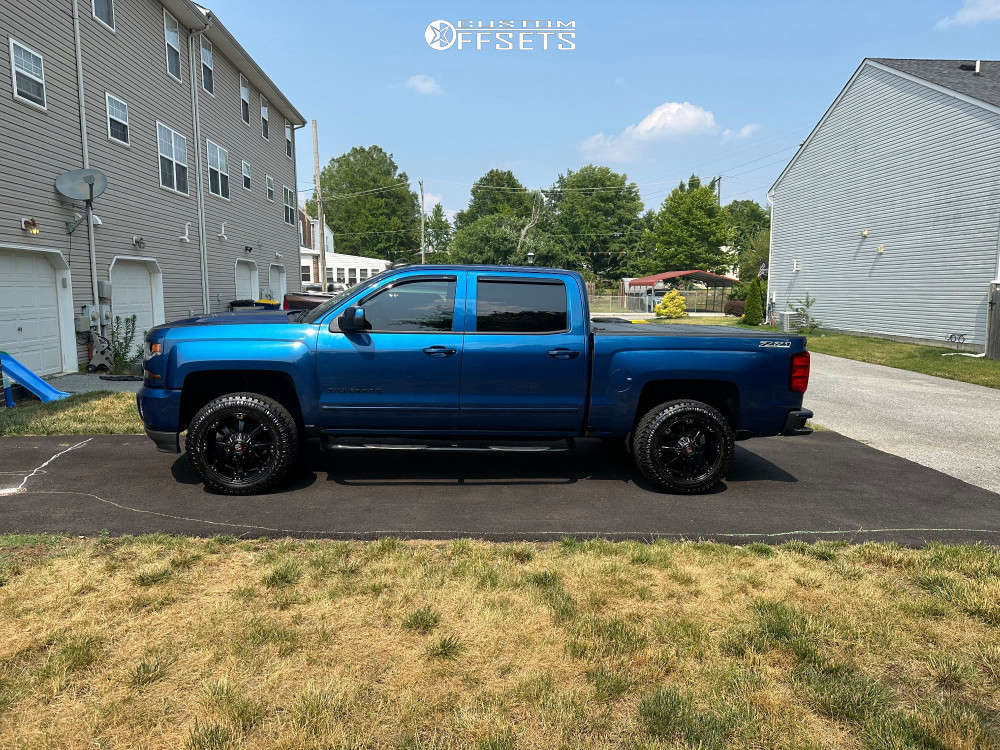 2018 Chevrolet Silverado 1500 with 20x10 -19 Ballistic Morax and 285/55R20 Atturo Trail Blade Xt ...