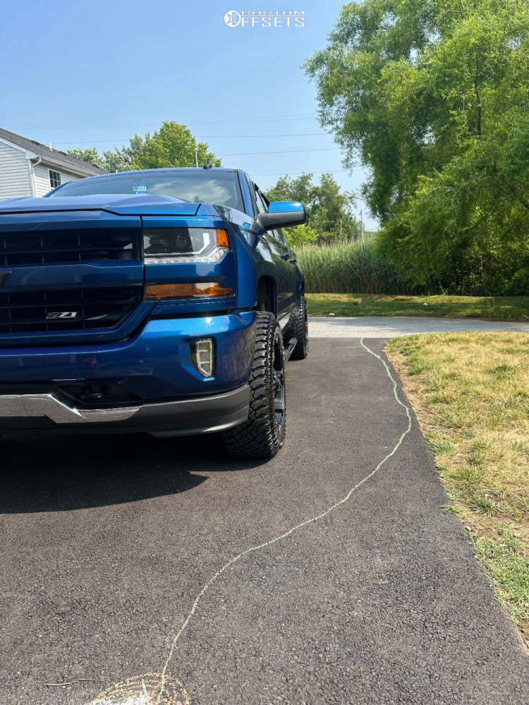 2018 Chevrolet Silverado 1500 with 20x10 -19 Ballistic Morax and 285/55R20 Atturo Trail Blade Xt ...