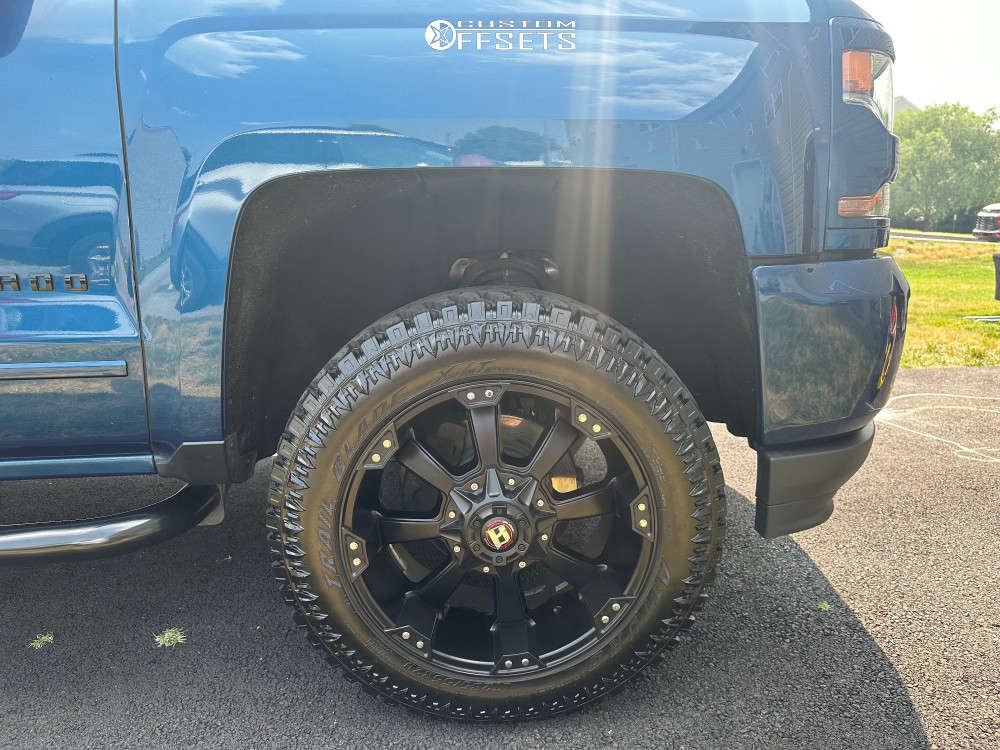 2018 Chevrolet Silverado 1500 with 20x10 -19 Ballistic Morax and 285/55R20 Atturo Trail Blade Xt ...