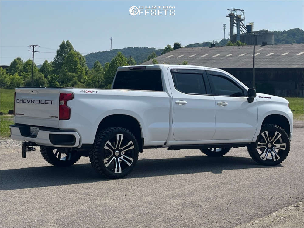 2022 Chevrolet Silverado 1500 with 24x10 24 4Play OE Wheels Cv44 and 35 ...