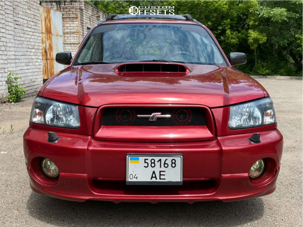 2004 Subaru Forester with 18x7.5 45 Prodrive Gc-010g and 225/45R18 ...