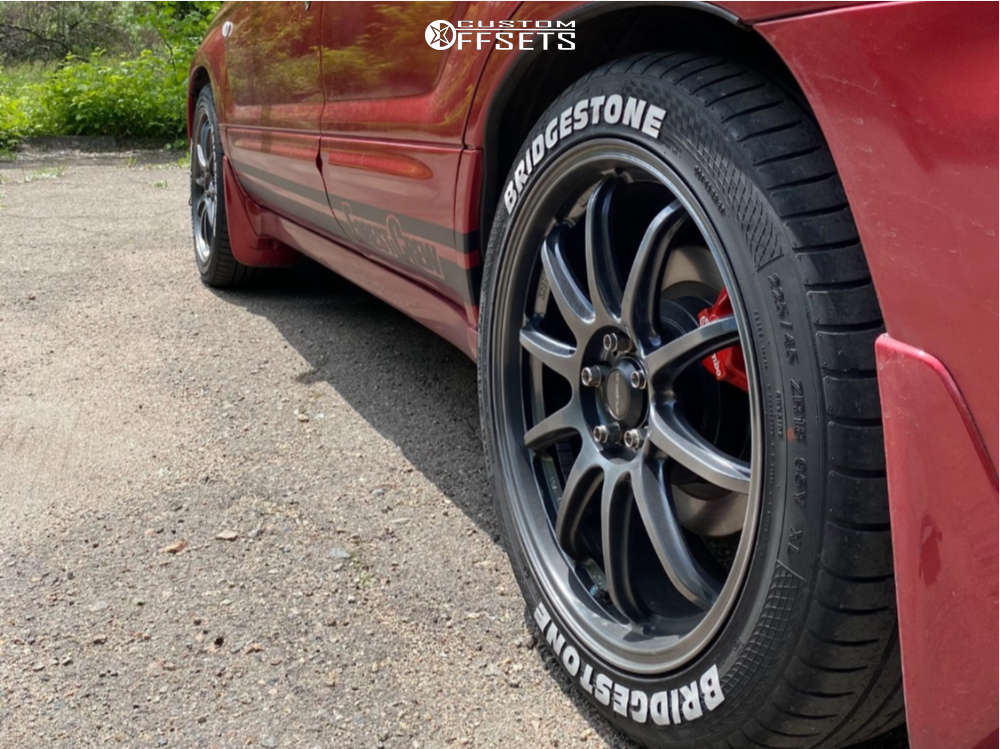 2004 Subaru Forester with 18x7.5 45 Prodrive Gc-010g and 225/45R18 ...