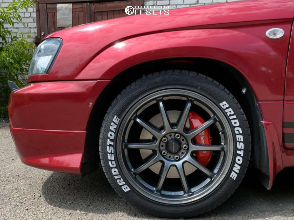 2004 Subaru Forester with 18x7.5 45 Prodrive Gc-010g and 225/45R18 ...