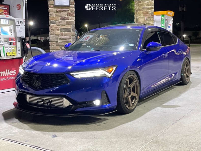 2023 Acura Integra with 18x9.5 38 Enkei Ts-5 and 255/35R18 Federal 595 ...