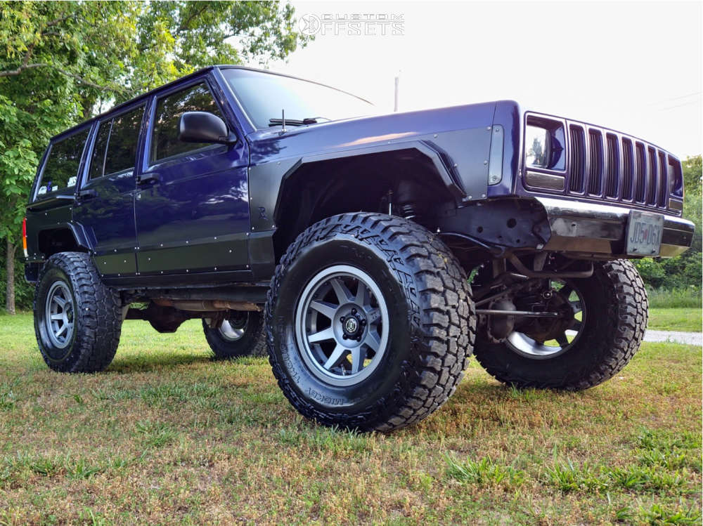 1998 Jeep Cherokee with 17x8.5 Icon Alloys Rebound Pro and 35/12.5R17 ...