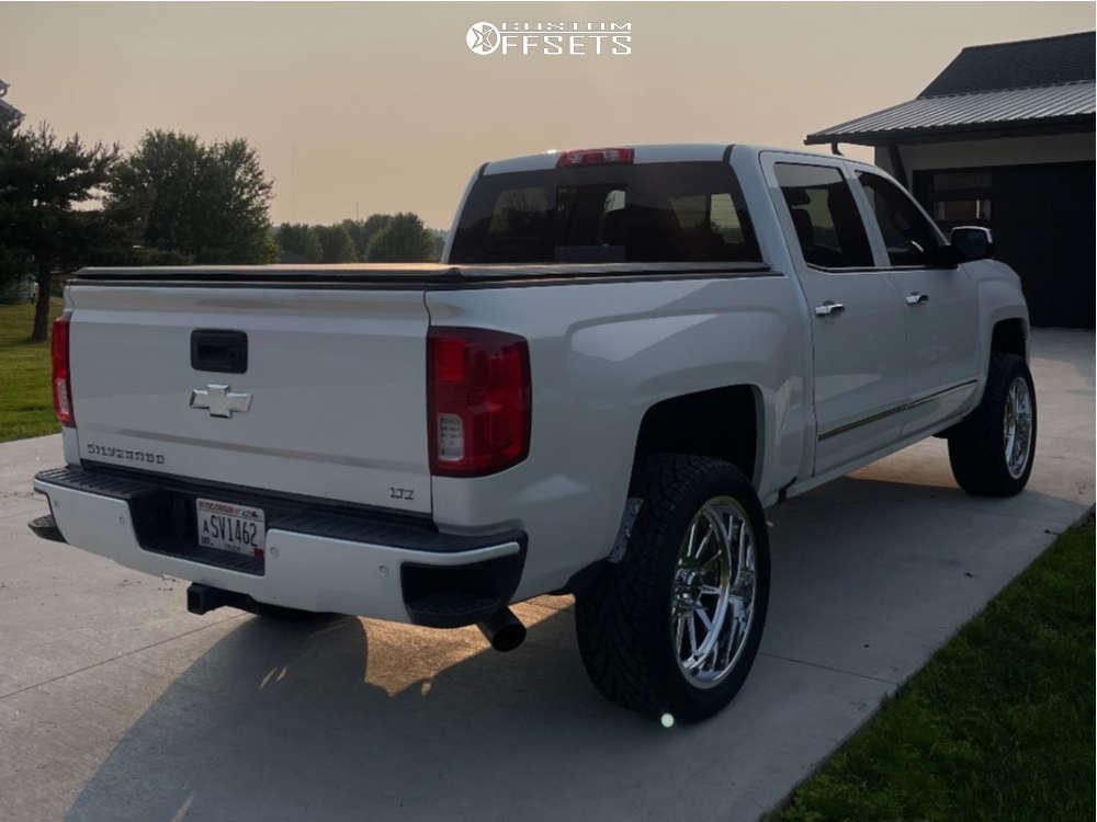 2016 Chevrolet Silverado 1500 with 22x10 -24 KG1 Forged Clockwork and ...