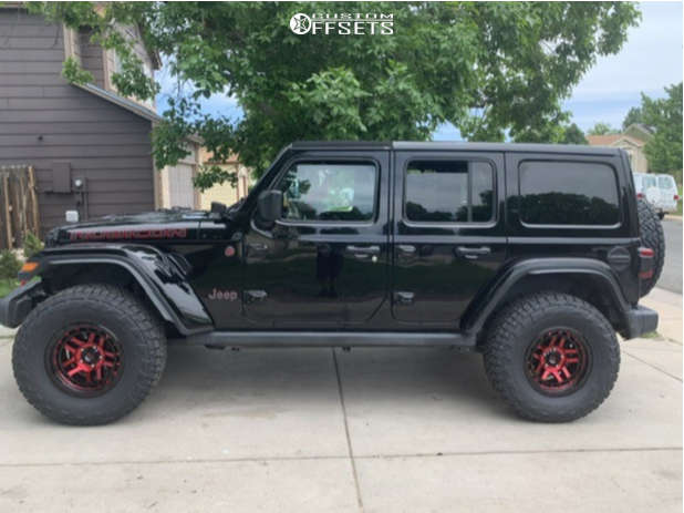 2019 Jeep Wrangler with 17x9 -12 KMC Km540 and 35/12.5R17 Nitto Recon ...