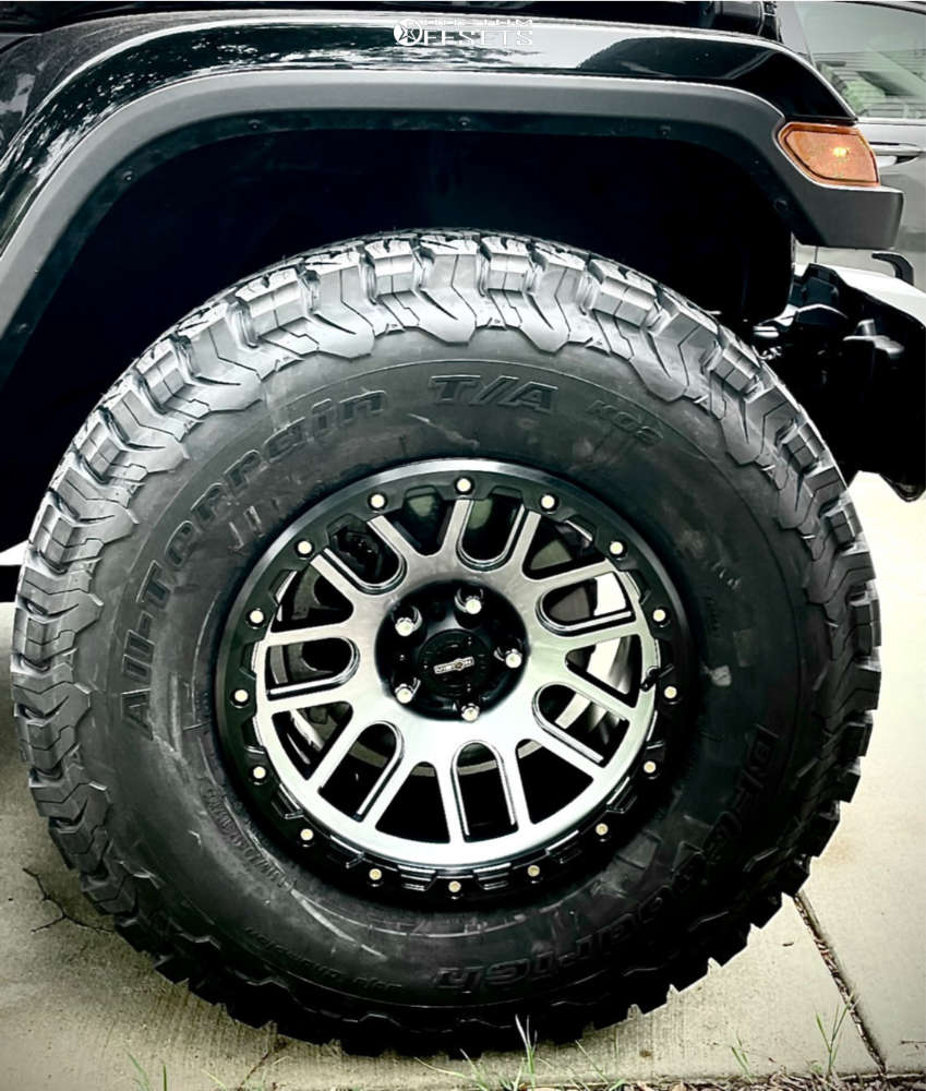2019 Jeep Wrangler with 17x9 -12 Vision Nemesis and 315/70R17 ...