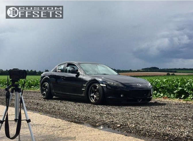 2004 Mazda RX-8 with 17x9.5 20 Rota RT5 and 215/35R17 Dunlop Direzza ...